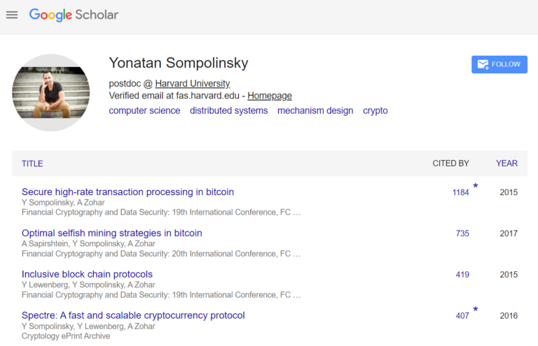 Yonatan Sompolinsky: The Innovator Transforming Crypto World