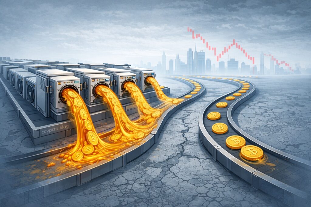 The miners are selling, and something is shifting.